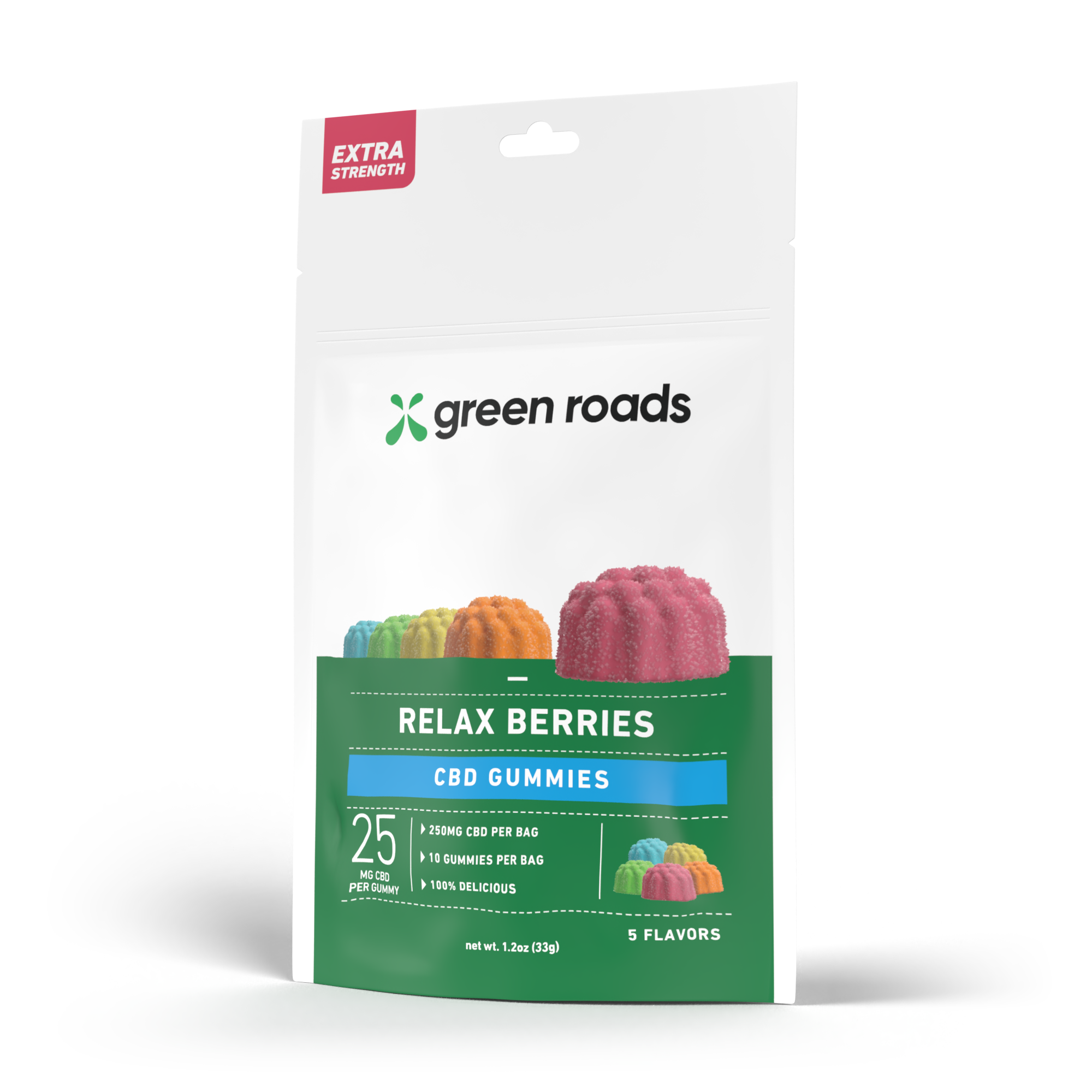 Relax Berries - Extra strength 25mg Broad Spectrum CBD Green Roads ...